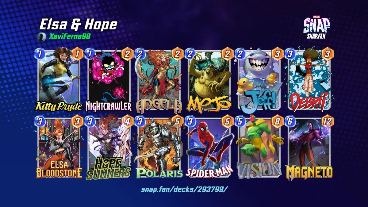 Elsa & Hope by XaviFerna98 - Marvel Snap Decks - snap.fan