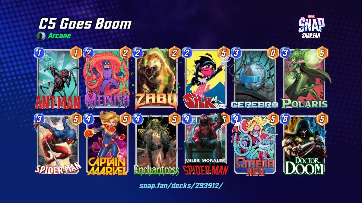 C5 Goes Boom by Arcane - Marvel Snap Decks - snap.fan