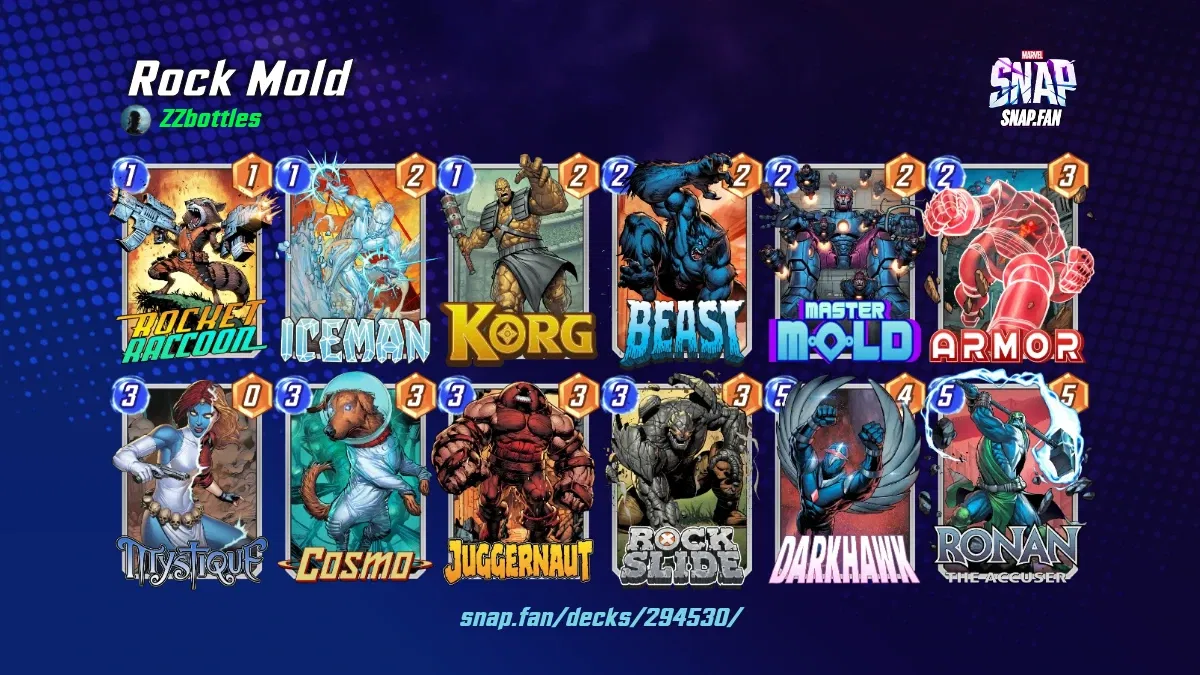 Rock Mold by ZZbottles - Marvel Snap Decks - snap.fan