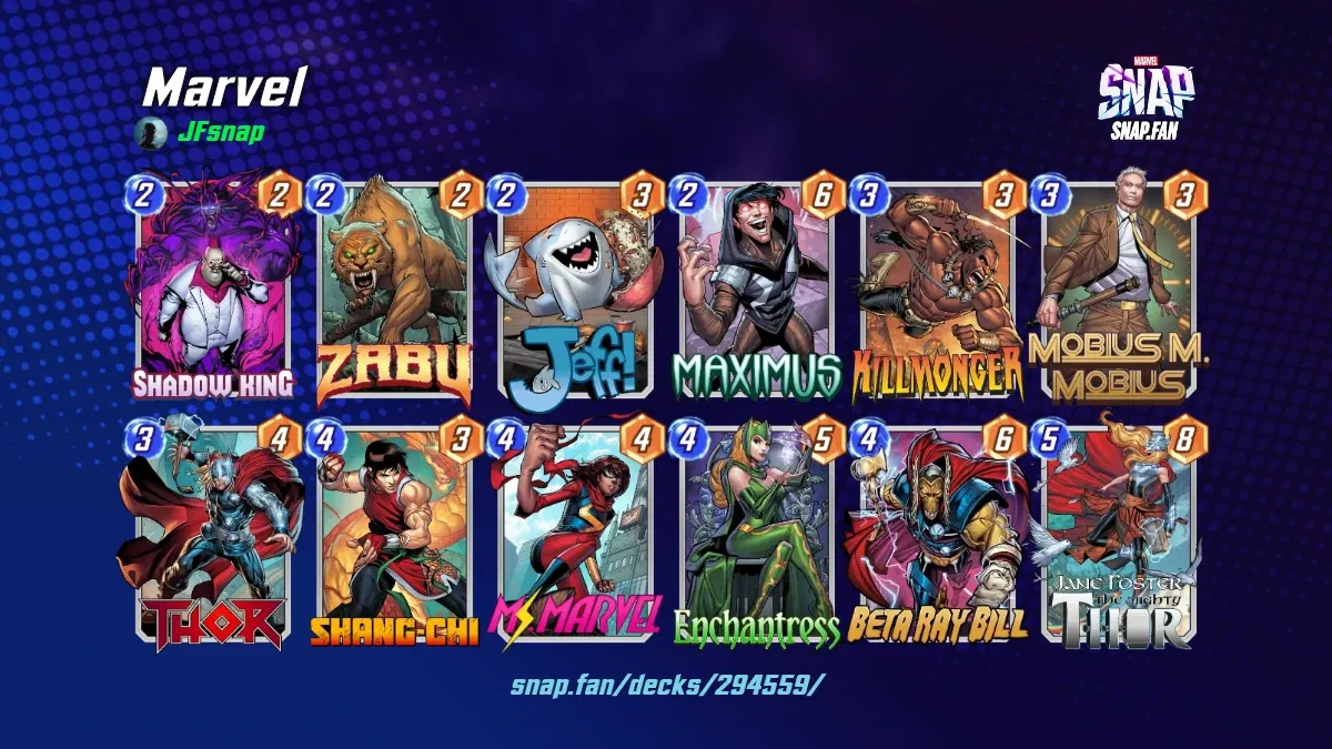 Marvel by JFsnap - Marvel Snap Decks - snap.fan