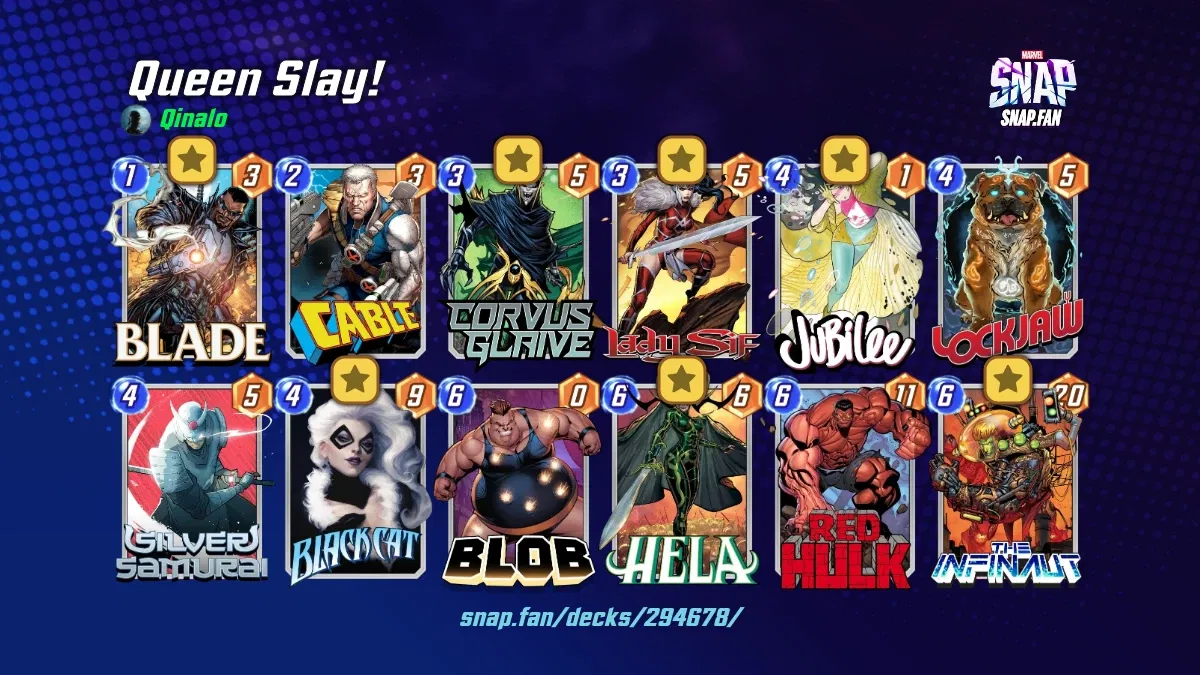 Queen Slay! by Qinalo - Marvel Snap Decks - snap.fan