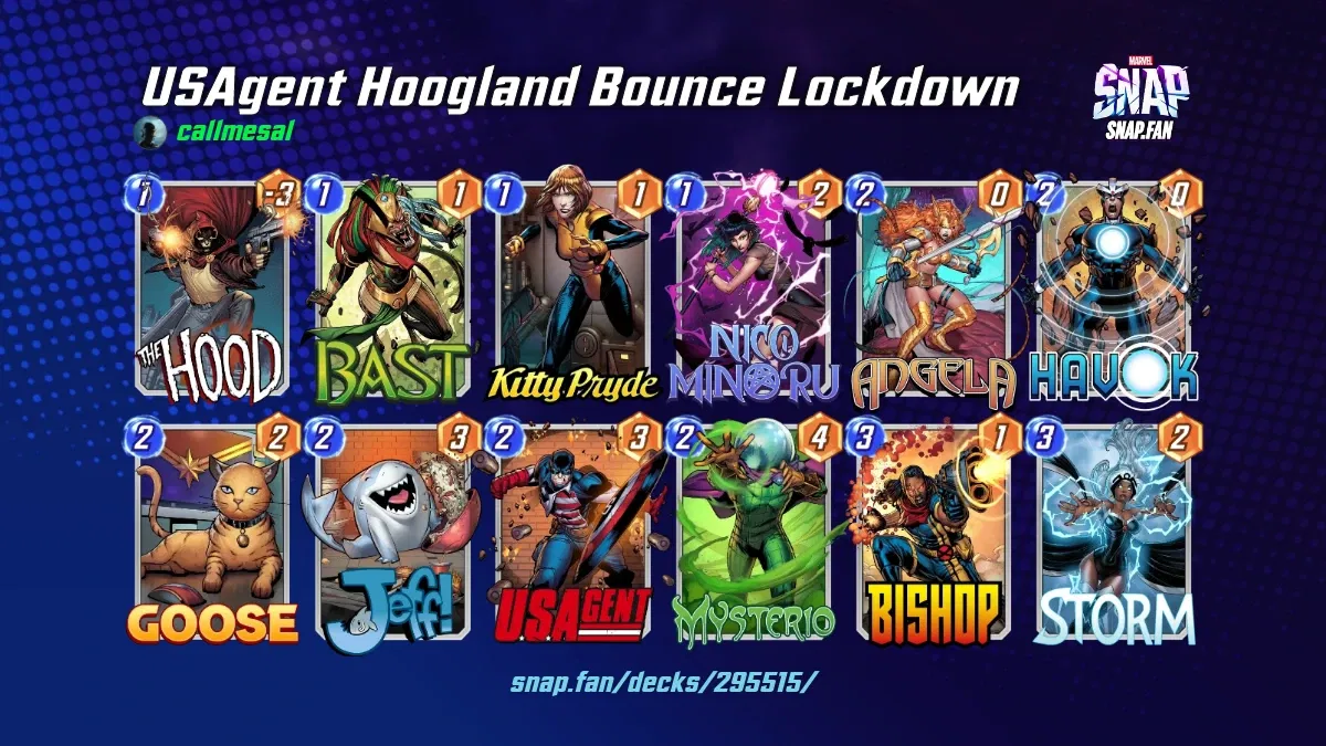 USAgent Hoogland Bounce Lockdown by callmesal - Marvel Snap Decks ...