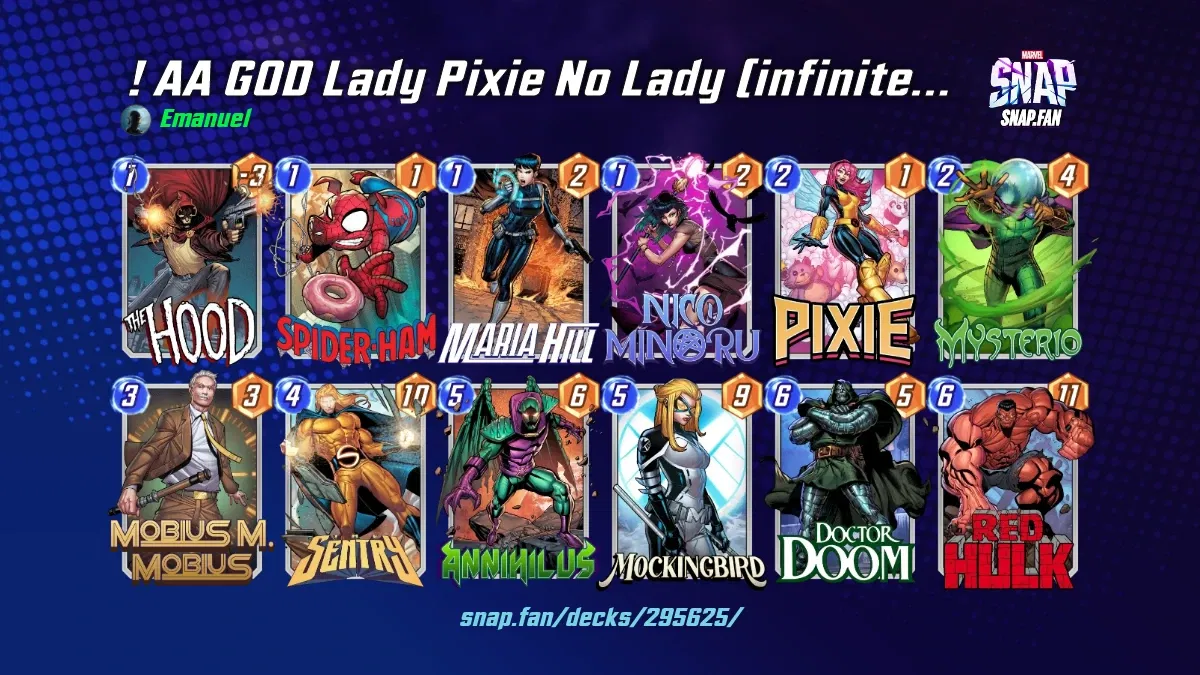 ! AA GOD Lady Pixie No Lady (infinite Zemo Season) by Emanuel - Marvel ...