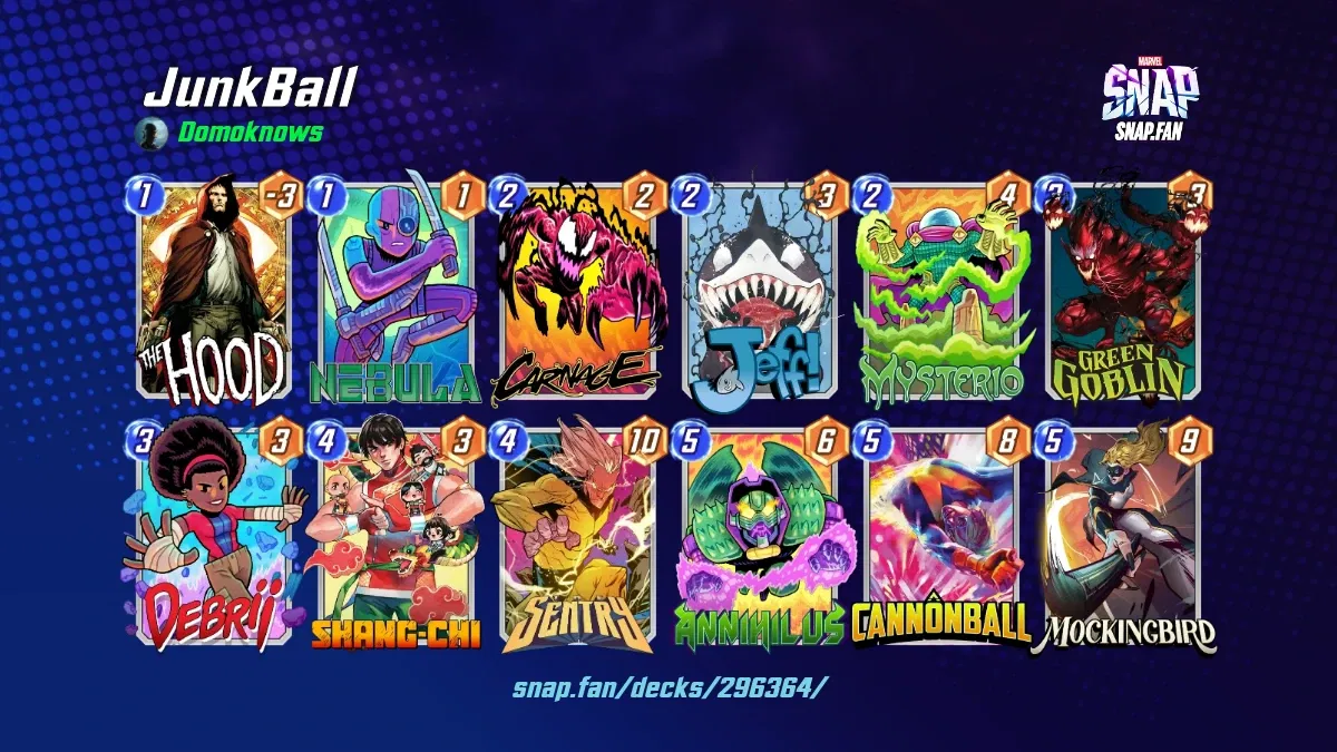 JunkBall by Domoknows - Marvel Snap Decks - snap.fan