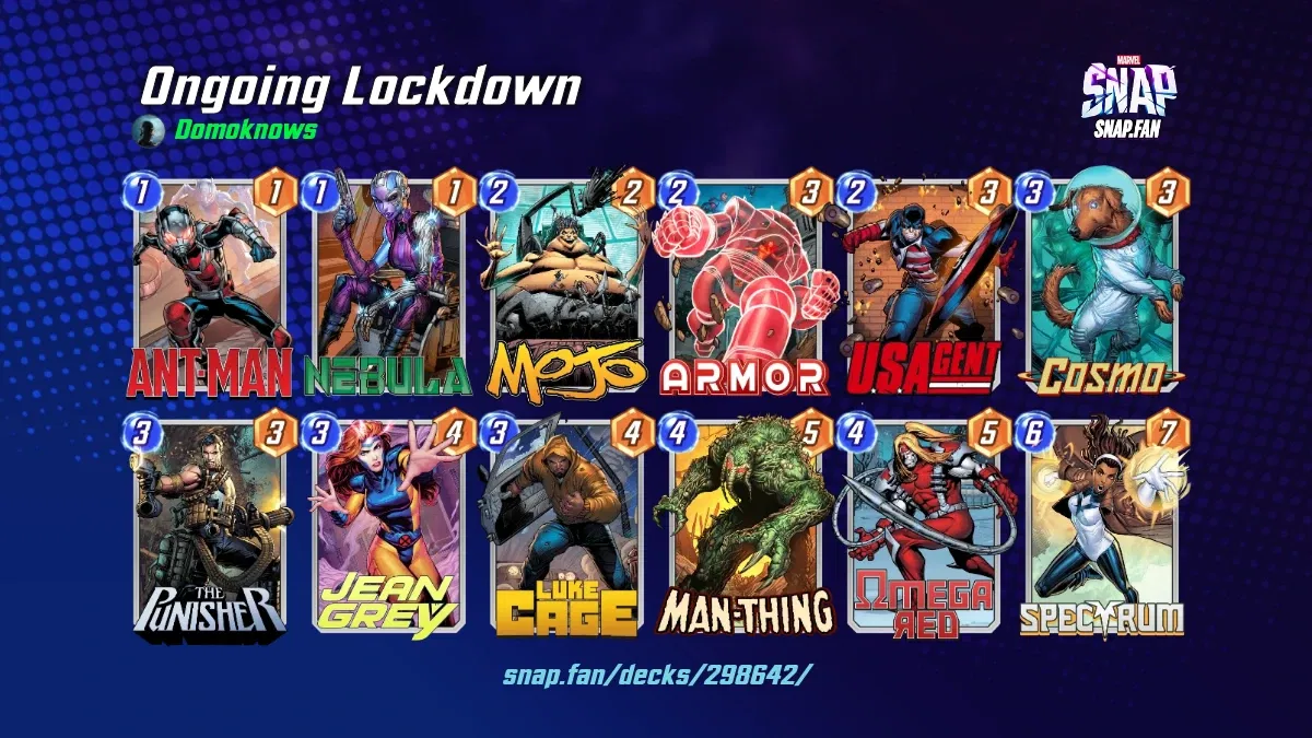 Ongoing Lockdown by Domoknows - Marvel Snap Decks - snap.fan
