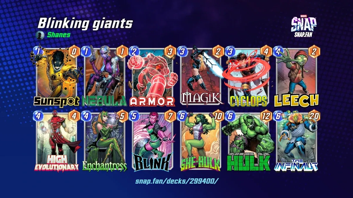 Blinking giants by Shanes - Marvel Snap Decks - snap.fan
