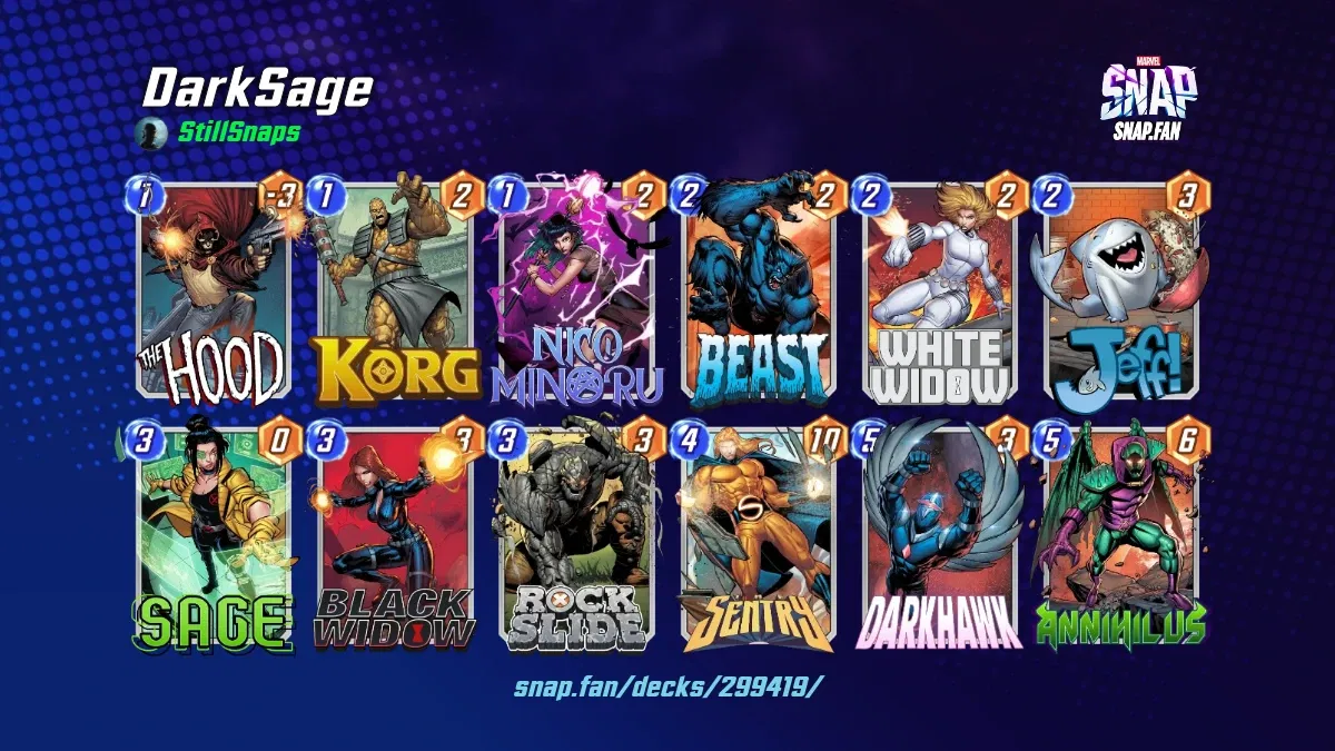 DarkSage by StillSnaps - Marvel Snap Decks - snap.fan
