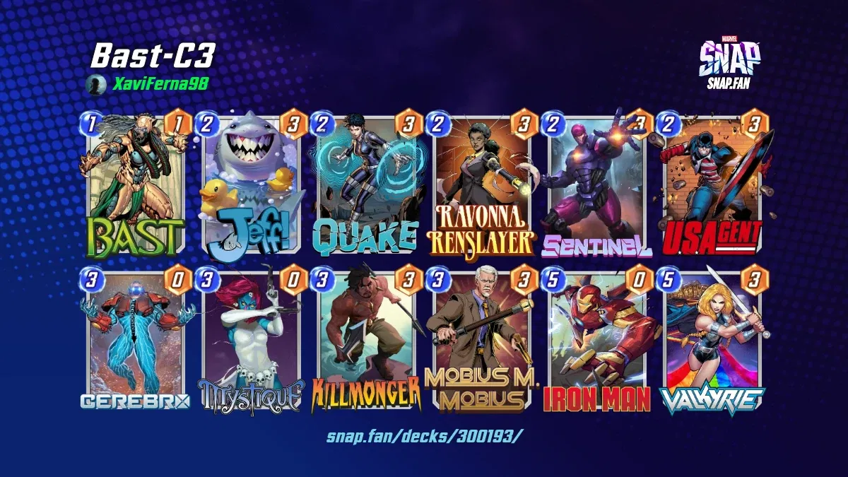 Bast-C3 by XaviFerna98 - Marvel Snap Decks - snap.fan