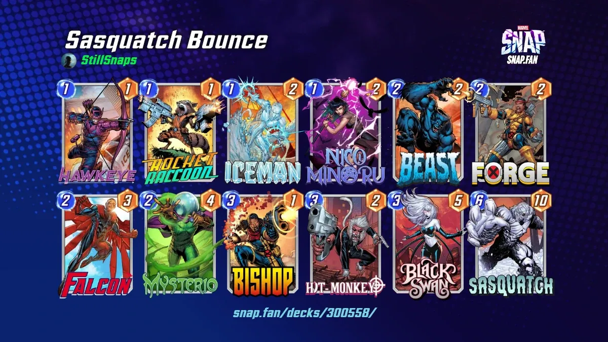 Sasquatch Bounce by StillSnaps - Marvel Snap Decks - snap.fan