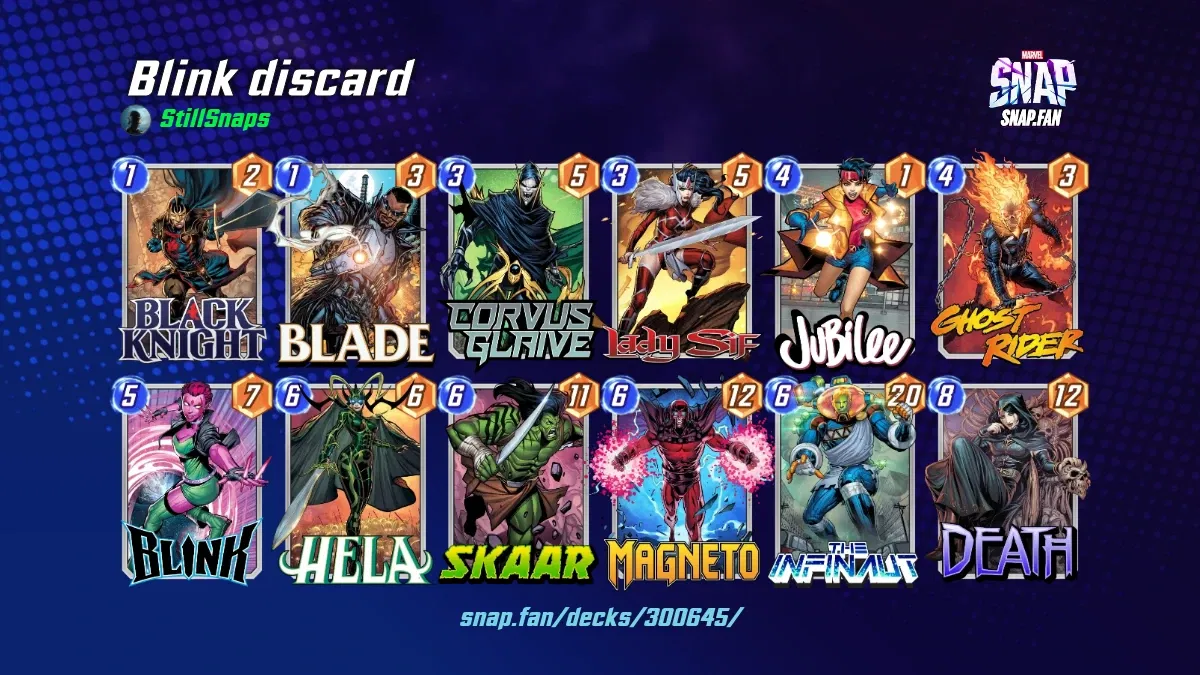 Blink discard by StillSnaps - Marvel Snap Decks - snap.fan