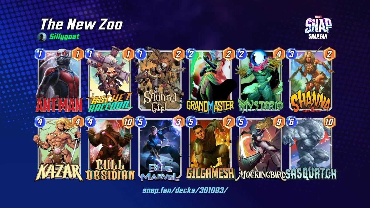 The New Zoo by Sillygoat - Marvel Snap Decks - snap.fan