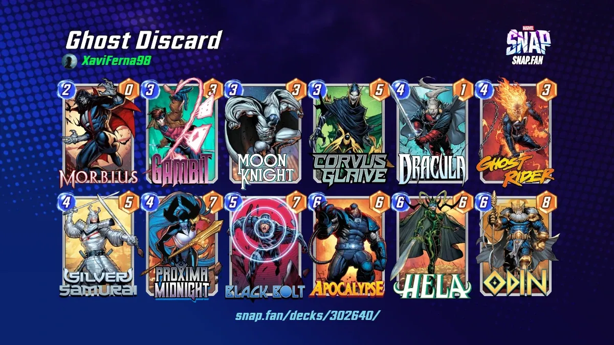 Ghost Discard by XaviFerna98 - Marvel Snap Decks - snap.fan