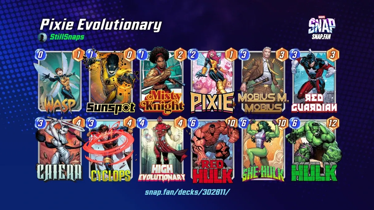 Pixie Evolutionary by StillSnaps - Marvel Snap Decks - snap.fan