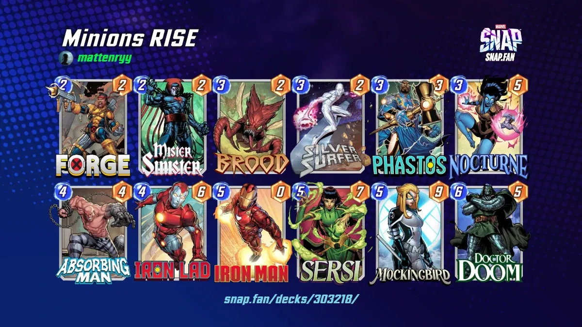 Minions RISE by mattenryy - Marvel Snap Decks - snap.fan