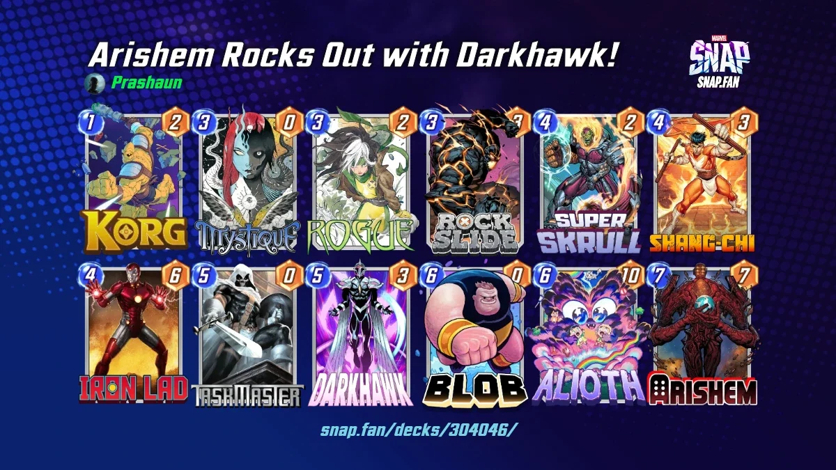 Arishem Rocks Out with Darkhawk! by Prashaun - Marvel Snap Decks - snap.fan