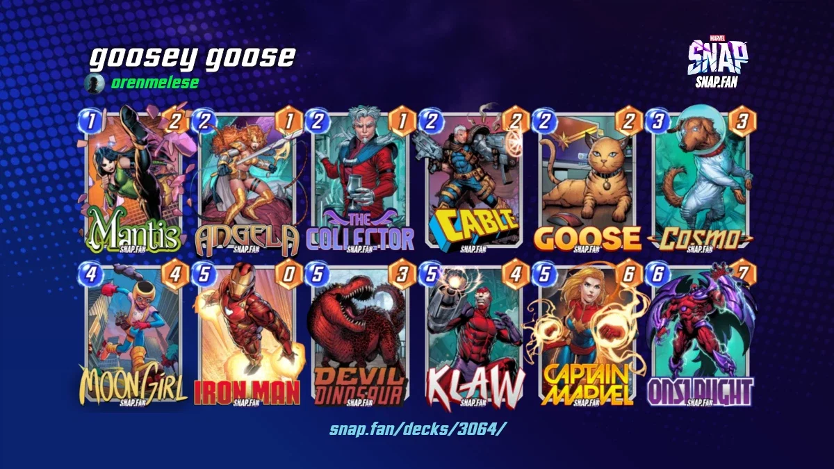 goosey goose by orenmelese - Marvel Snap Decks - snap.fan