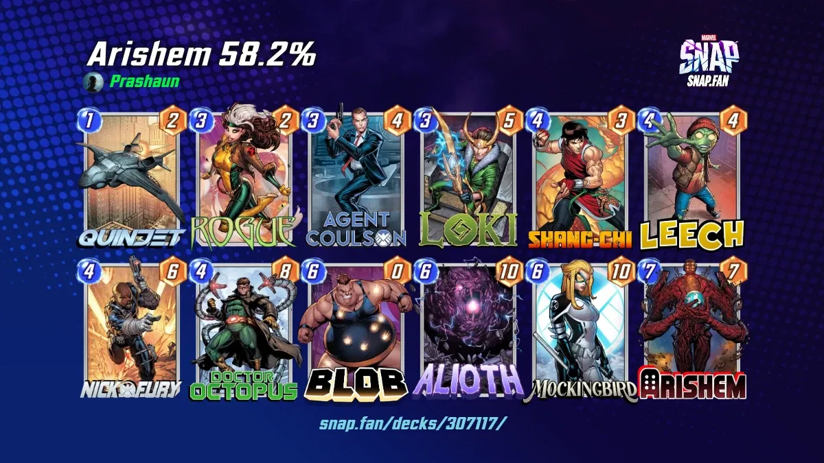 Arishem 58.2% by Prashaun - Marvel Snap Decks - snap.fan