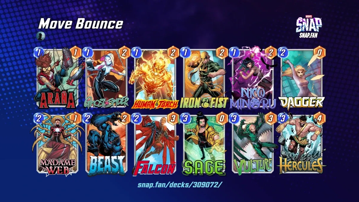 Move Bounce by None - Marvel Snap Decks - snap.fan