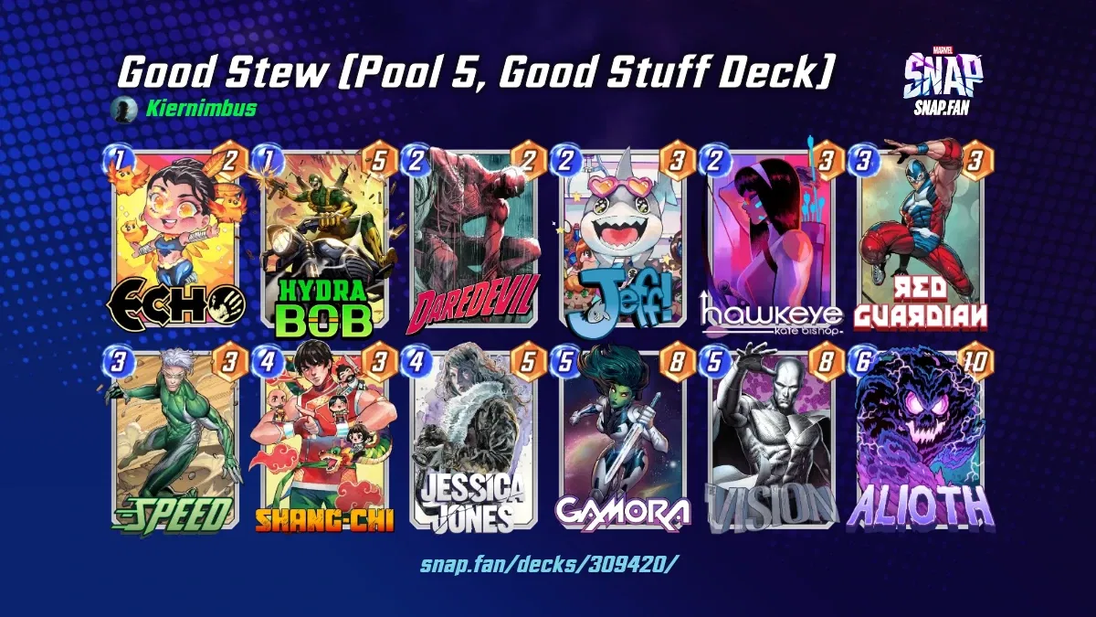 Good Stew (Pool 5, Good Stuff Deck) by Kiernimbus - Marvel Snap Decks ...