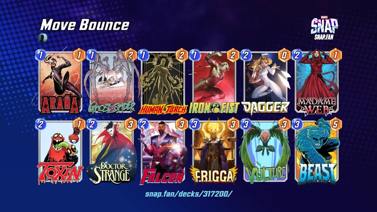 Move Bounce by None - Marvel Snap Decks - snap.fan