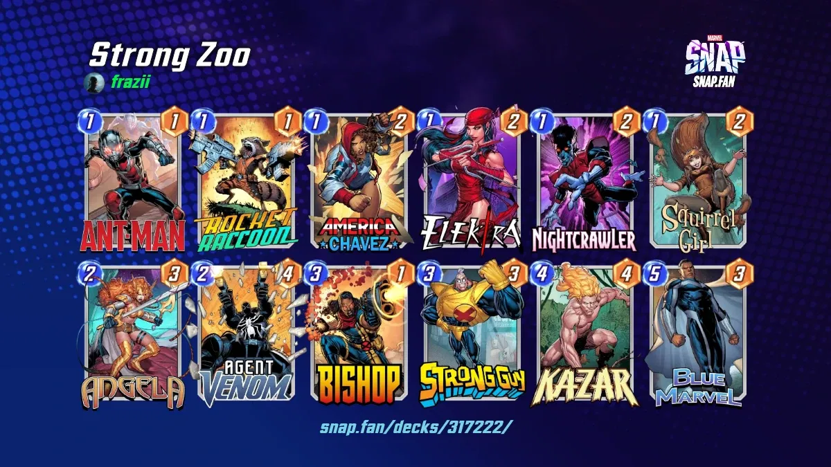 Strong Zoo by frazii - Marvel Snap Decks - snap.fan