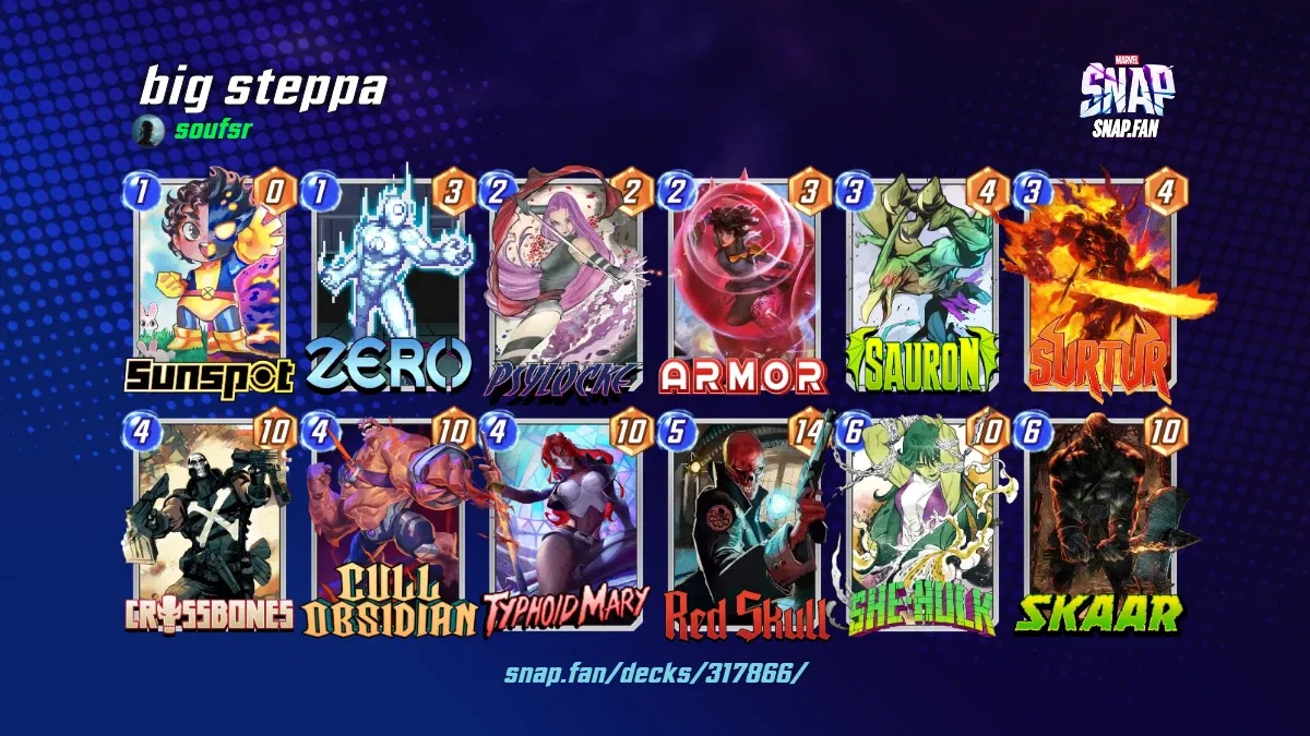 big steppa by soufsr - Marvel Snap Decks - snap.fan