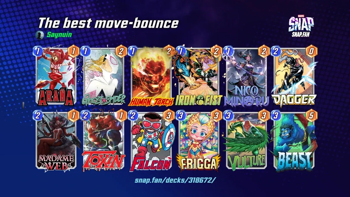 The best move-bounce by Saynuin - Marvel Snap Decks - snap.fan