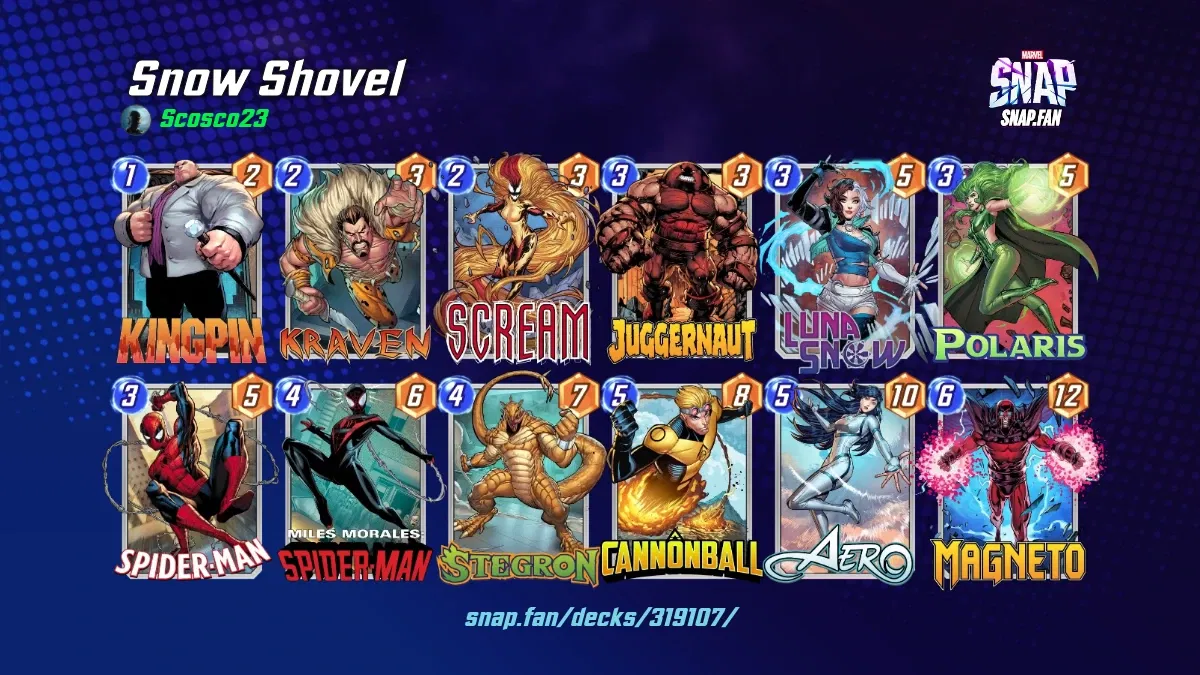 Snow Shovel by Scosco23 - Marvel Snap Decks - snap.fan