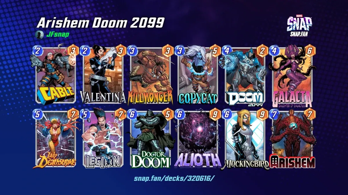 Arishem Doom 2099 by JFsnap - Marvel Snap Decks - snap.fan