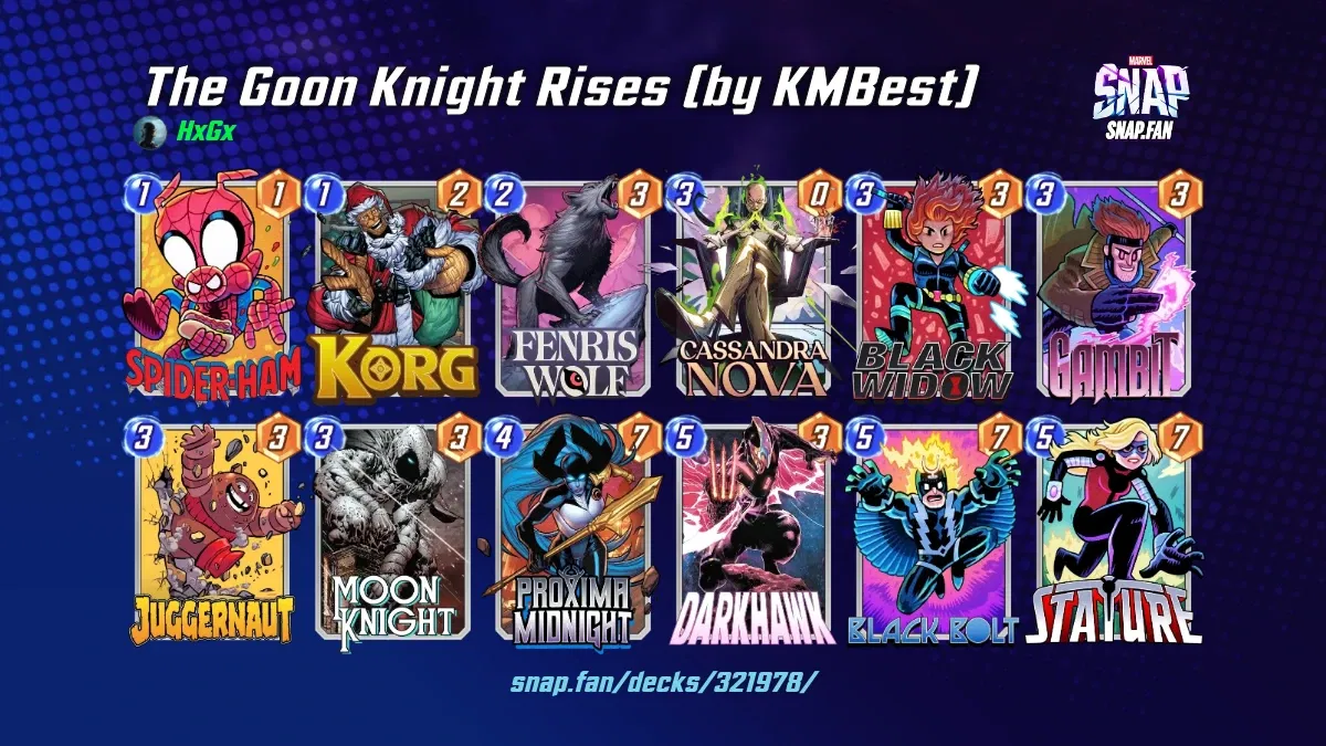 The Goon Knight Rises (by KMBest) by HxGx - Marvel Snap Decks - snap.fan