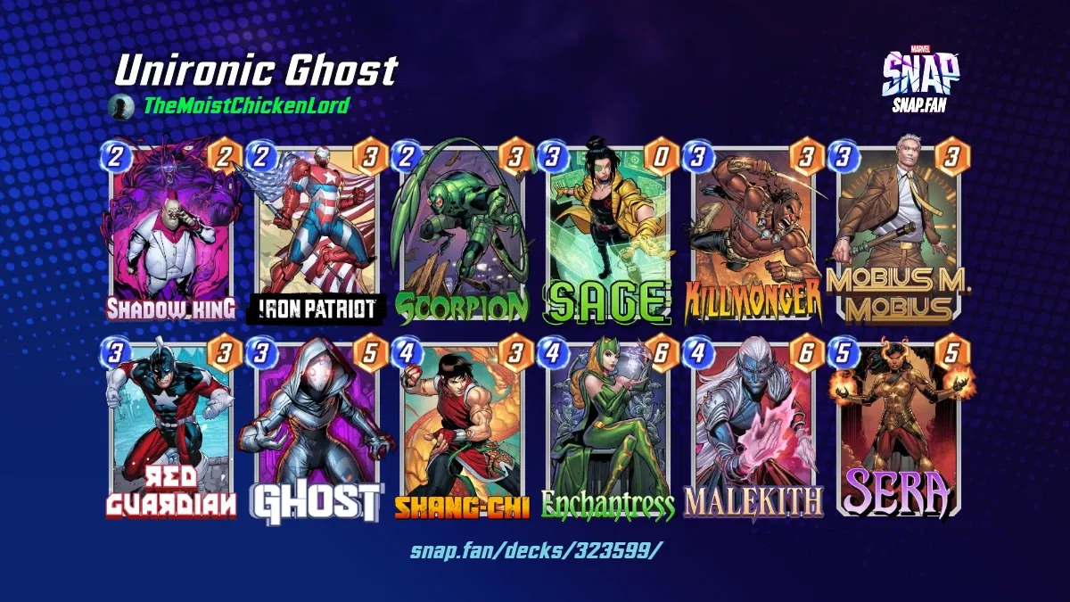 Unironic Ghost by TheMoistChickenLord - Marvel Snap Decks - snap.fan