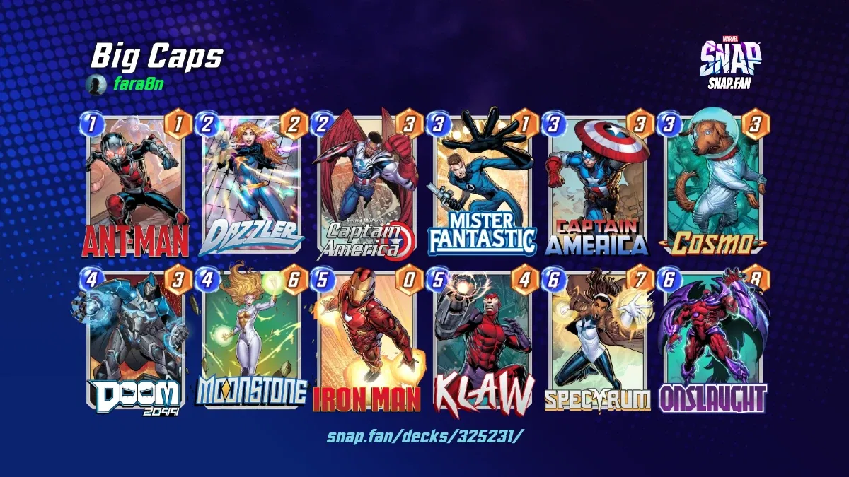 Big Caps by fara8n - Marvel Snap Decks - snap.fan