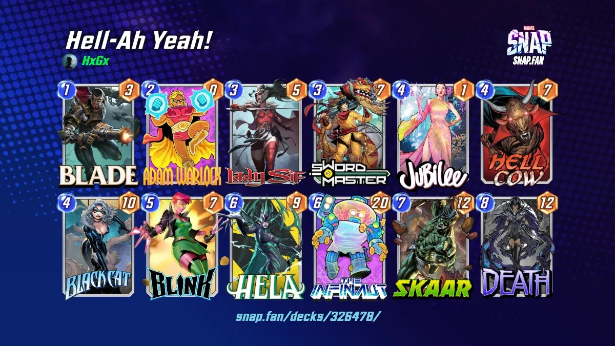 Hell-Ah Yeah! by HxGx - Marvel Snap Decks - snap.fan