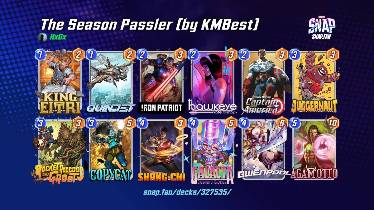 The Season Passler (by KMBest) by HxGx - Marvel Snap Decks - snap.fan
