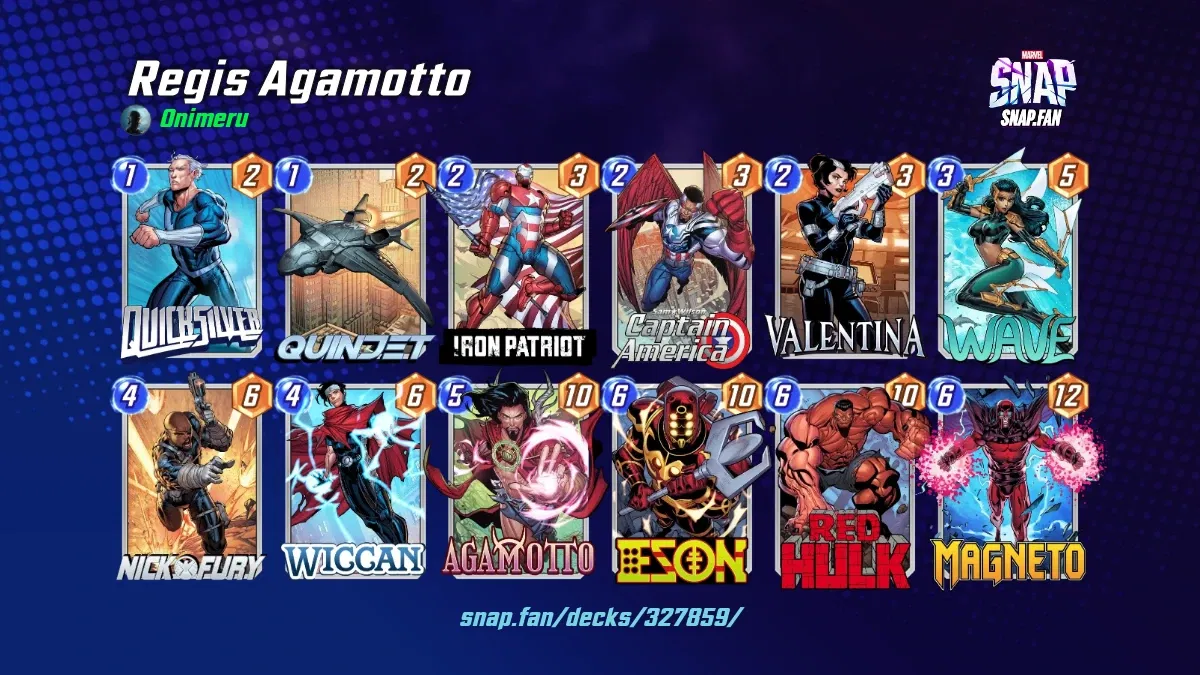 Regis Agamotto by Onimeru - Marvel Snap Decks - snap.fan