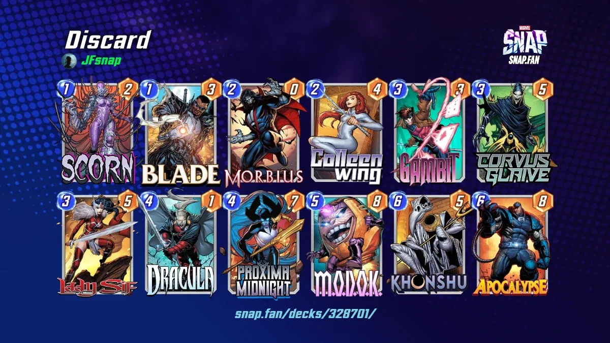 Discard by JFsnap - Marvel Snap Decks - snap.fan