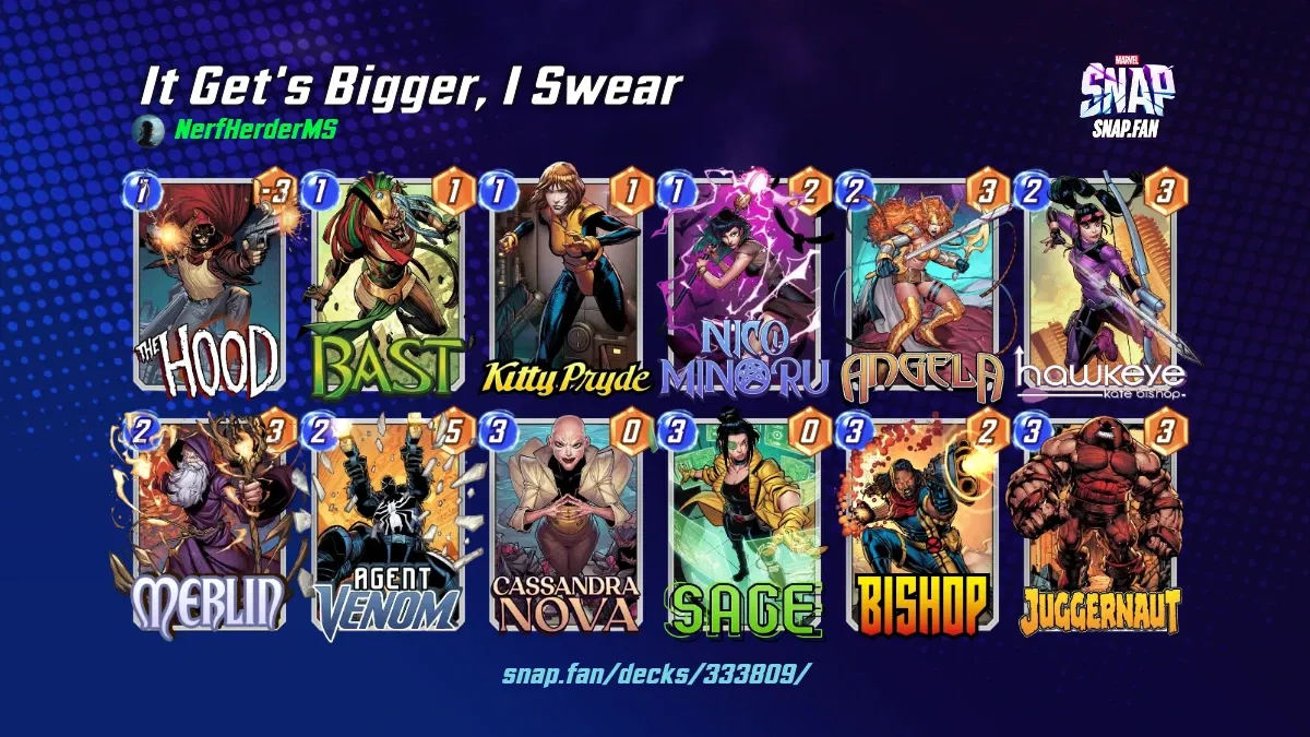 It Get's Bigger, I Swear by NerfHerderMS - Marvel Snap Decks - snap.fan