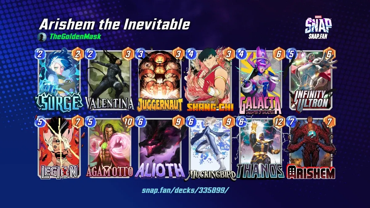 Arishem the Inevitable by TheGoldenMask - Marvel Snap Decks - snap.fan