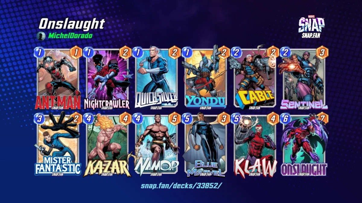 Onslaught by MichelDorado - Marvel Snap Decks - snap.fan
