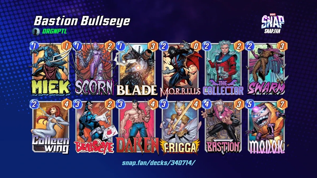 Bastion Bullseye by DRGNPTL - Marvel Snap Decks - snap.fan