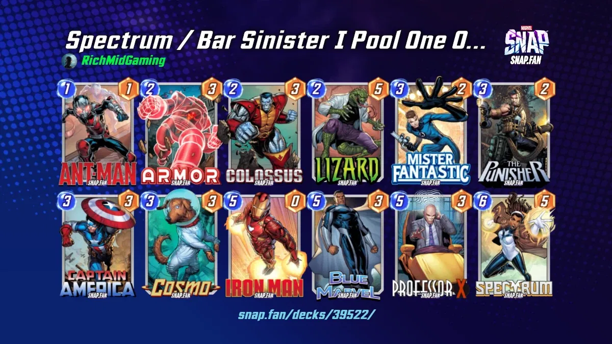 Spectrum / Bar Sinister | Pool One Only (with Video Guide) by ...