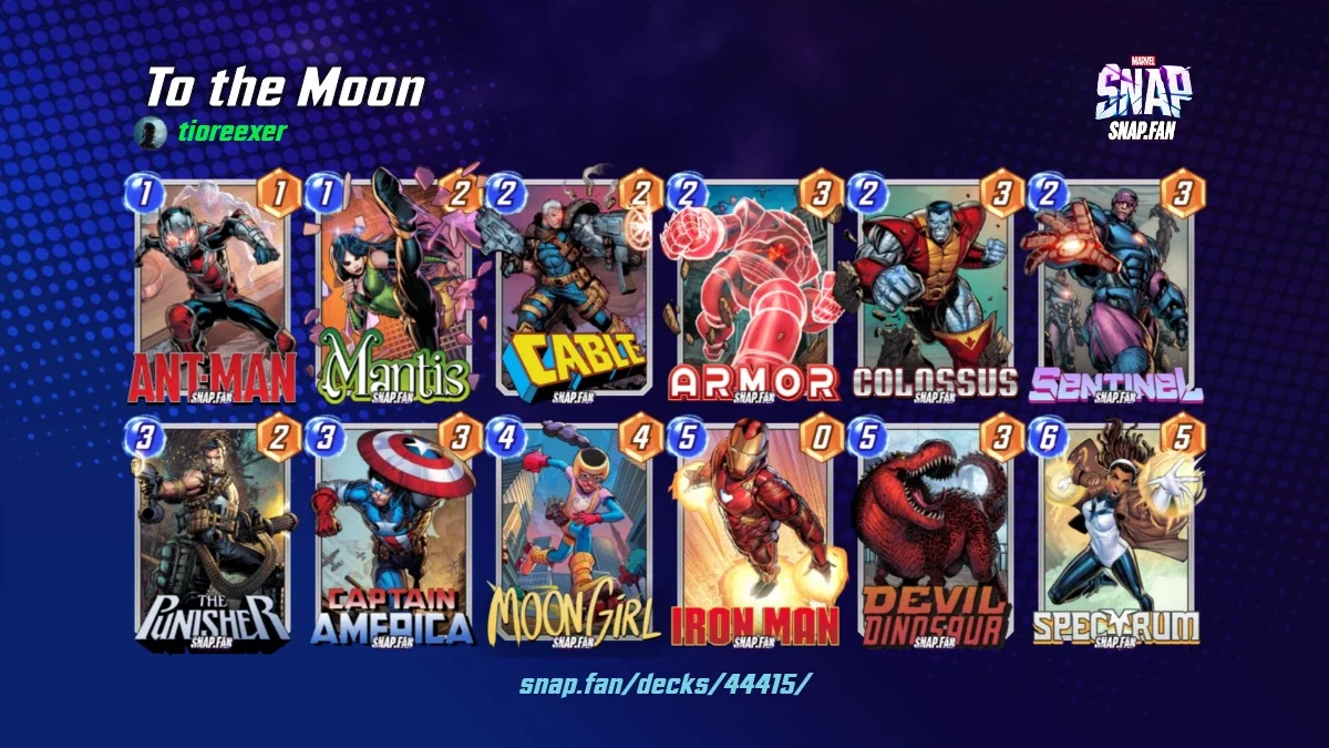 To the Moon by tioreexer - Marvel Snap Decks - snap.fan