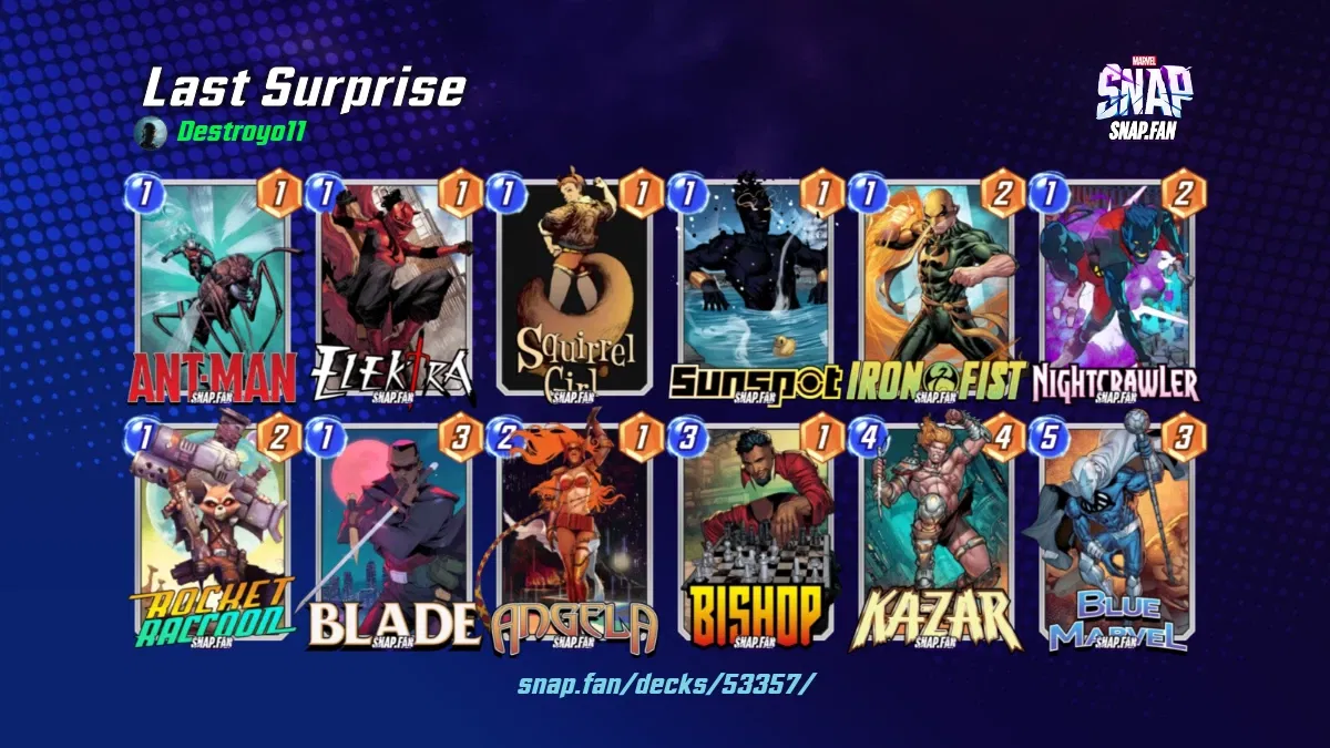 Last Surprise by Destroyo11 - Marvel Snap Decks - snap.fan