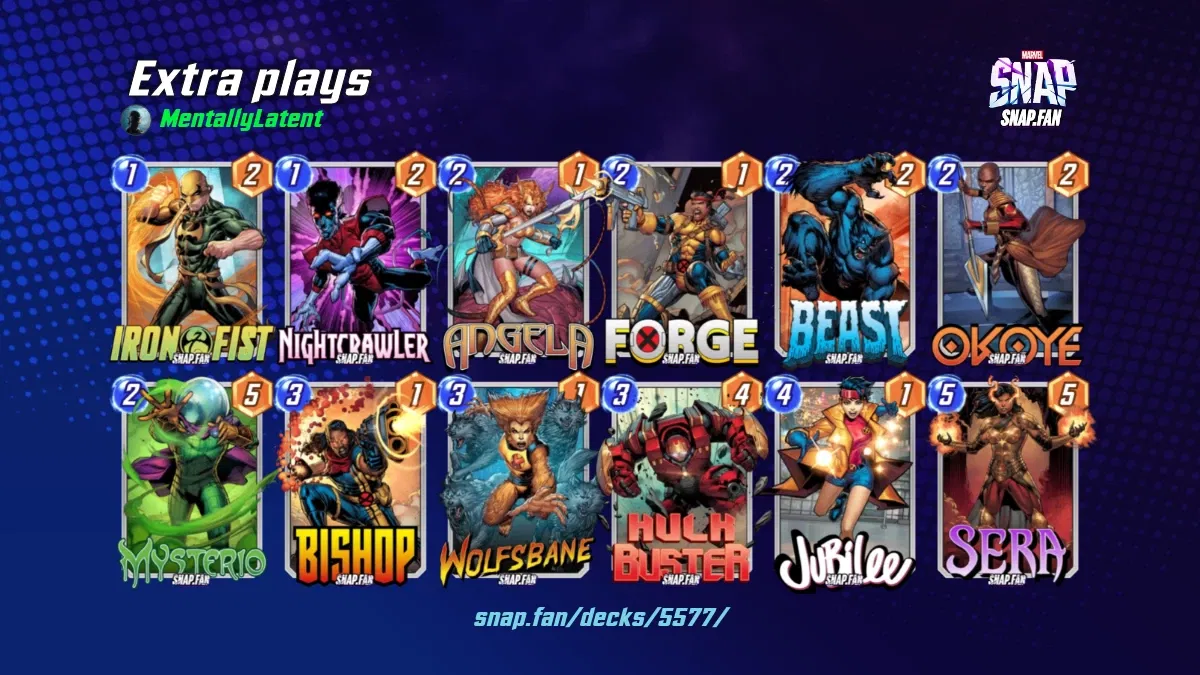 Extra plays by MentallyLatent - Marvel Snap Decks - snap.fan