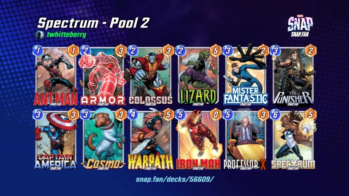 Spectrum - Pool 2 by twhitteberry - Marvel Snap Decks - snap.fan