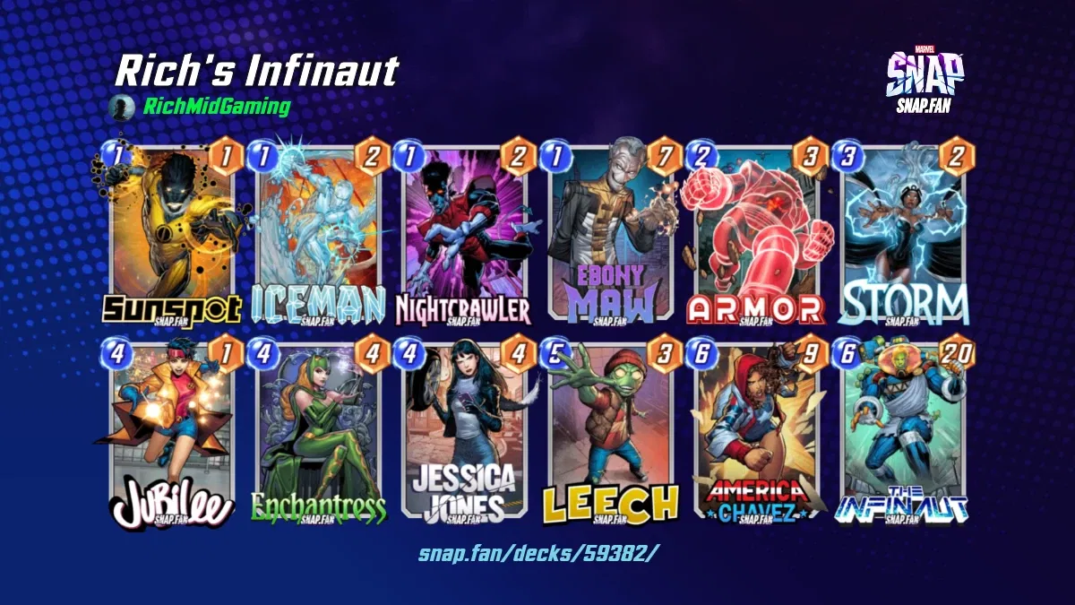Rich's Infinaut by RichMidGaming - Marvel Snap Decks - snap.fan