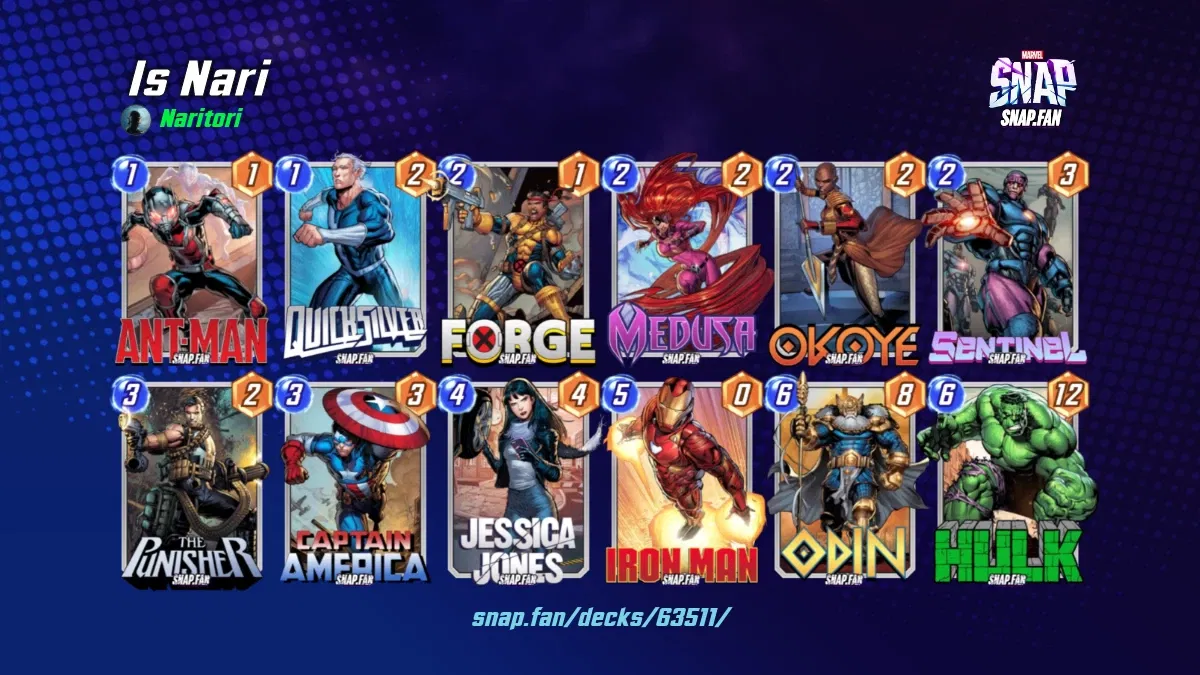Is Nari by Naritori - Marvel Snap Decks - snap.fan