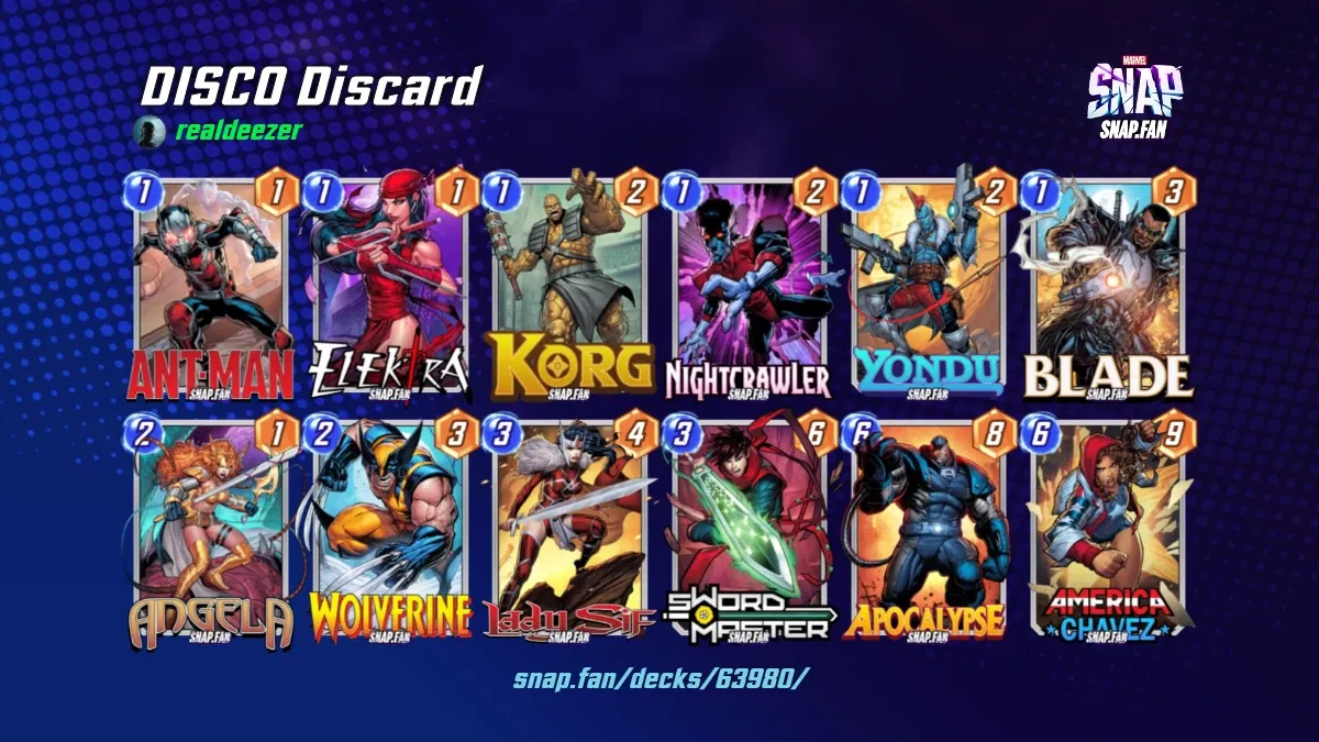 DISCO Discard by realdeezer - Marvel Snap Decks - snap.fan