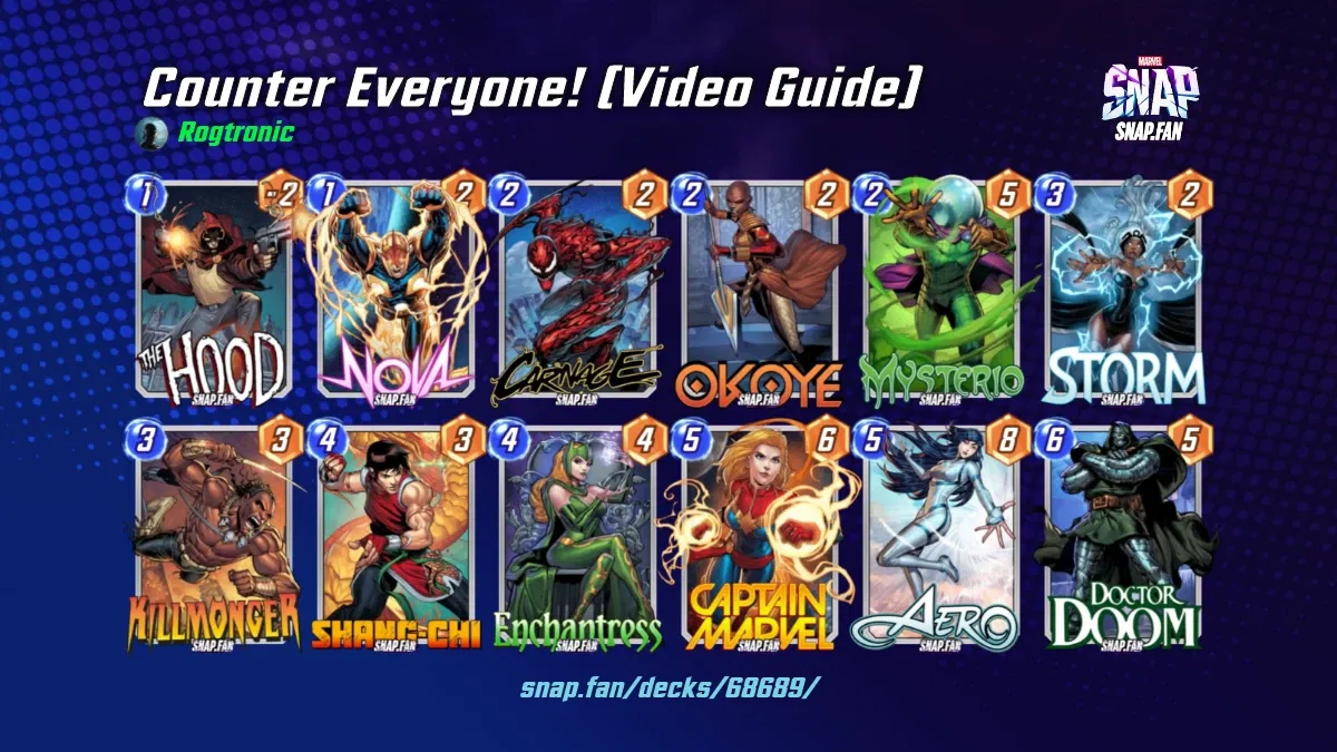 Counter Everyone! (Video Guide) by Rogtronic - Marvel Snap Decks - snap.fan