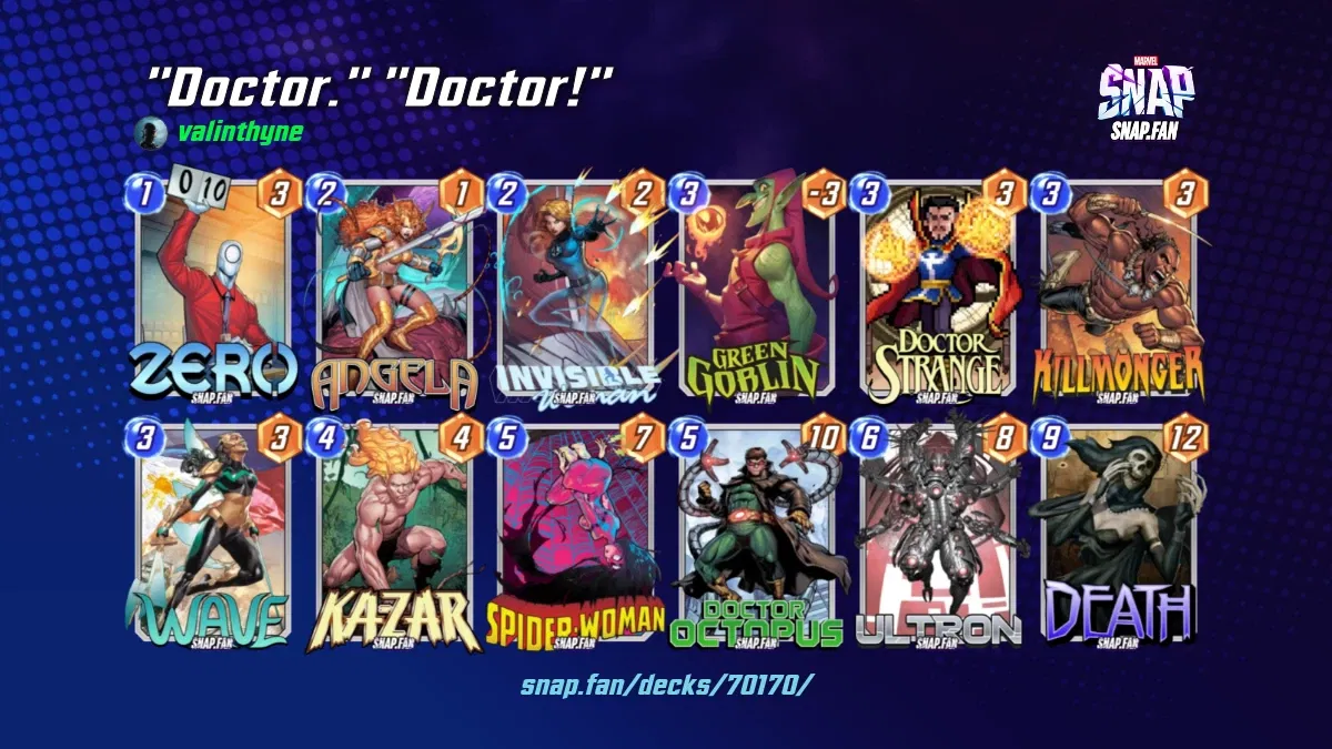 "Doctor." "Doctor!" by valinthyne - Marvel Snap Decks - snap.fan